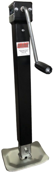 TJD-7000 Weld On Square Tube Jack Topwind 15" Travel 8,000 lb w/ Drop ...